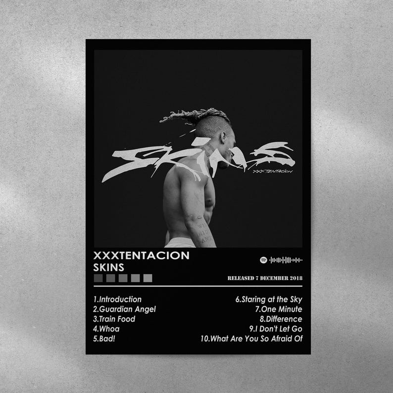 XXXTENTACION Poster Print | Skins Poster | Music Poster | Album Cover ...