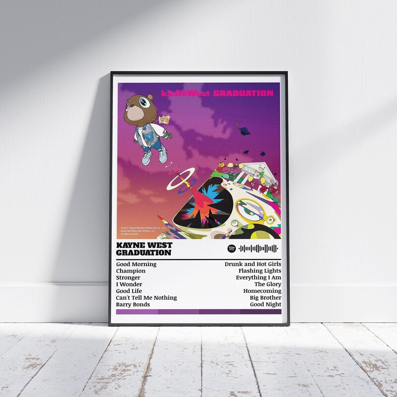 Graduation Kanye West Poster - Etsy