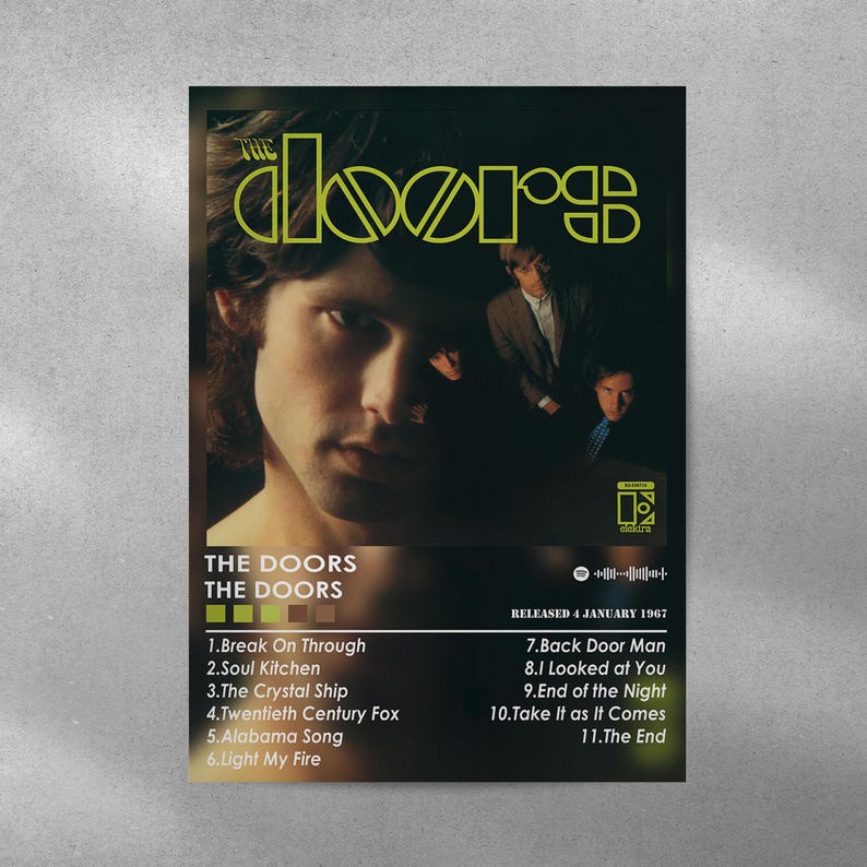 The Doors Album Cover Poster | Music Room Wall Art - Etsy