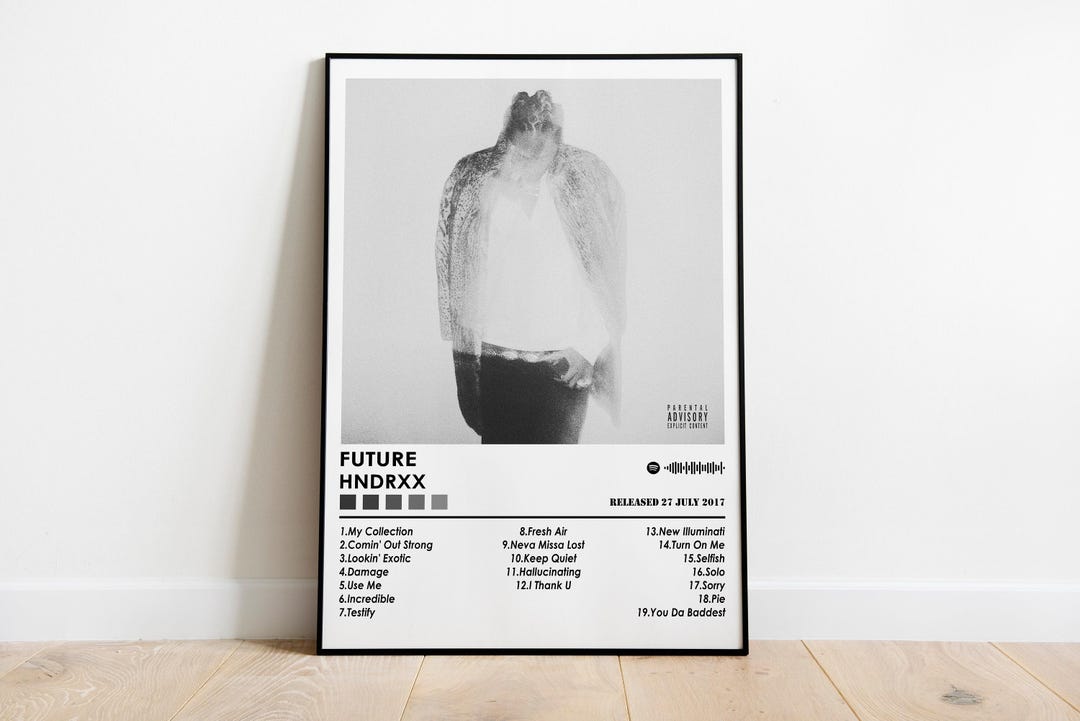 Future Poster Print | Hndrxx Album Poster | Music Poster | Album Cover ...