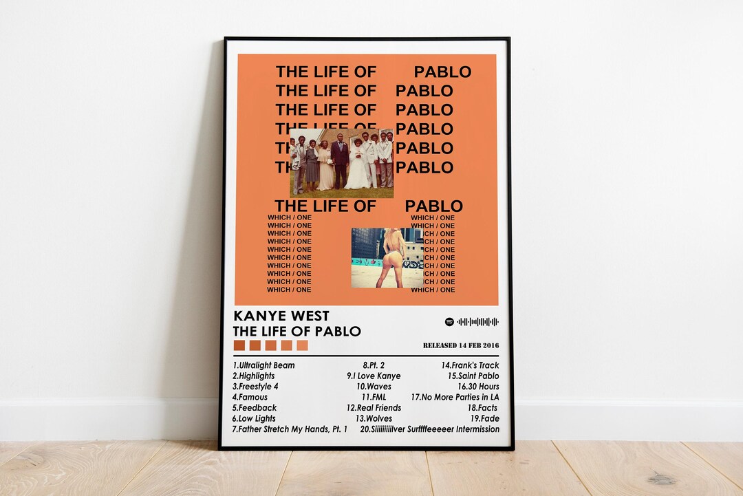 Kanye West - the Life of Pablo Album Cover Poster Print - Etsy