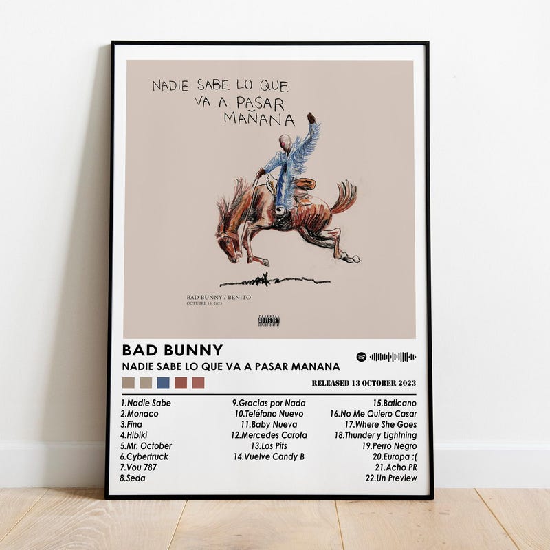 Bad Bunny Poster - Etsy