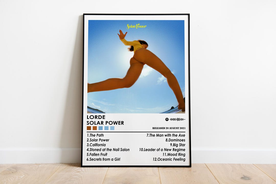 Lorde Solar Power Album Poster | Music Room Wall Decor - Etsy