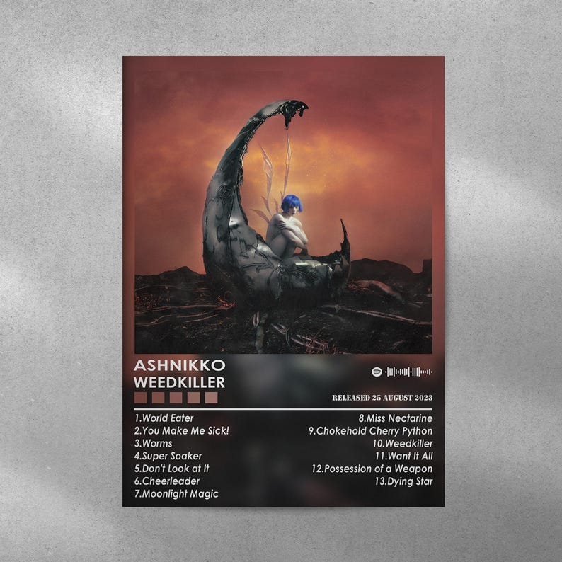 Ashnikko Weedkiller Album Cover Poster | Music Room Wall Decor - Etsy