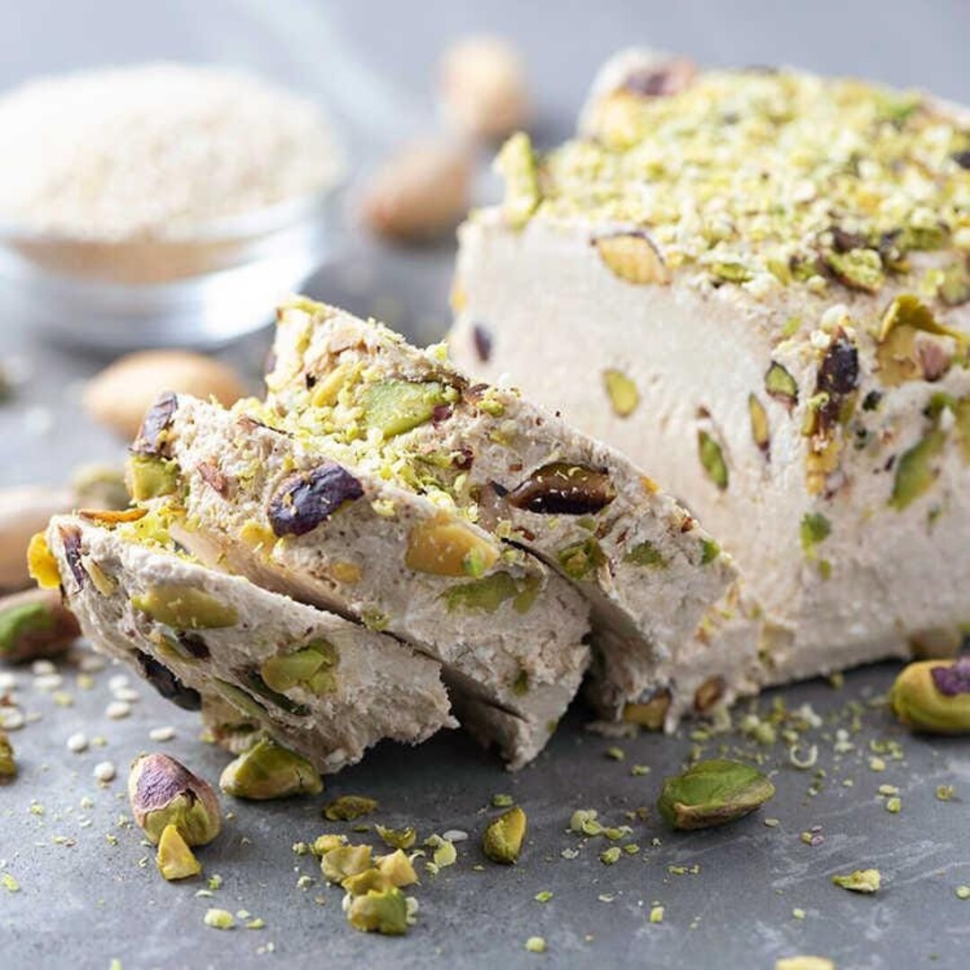 Turkish Pistachio Halva: Sesame Tahini Sweet, Kosher Vegan Snack - Etsy