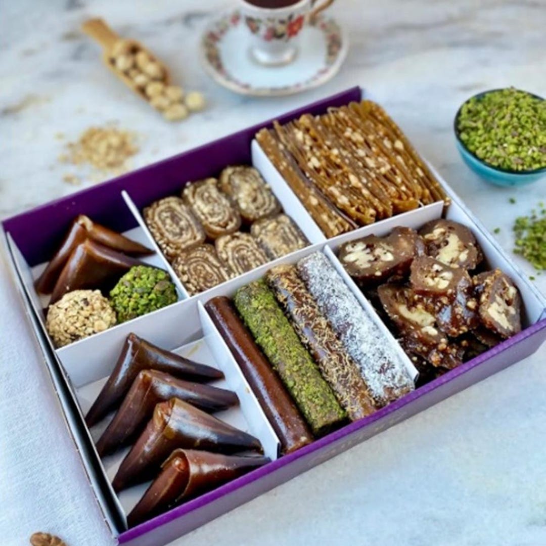 Mixed Turkish Delight, Honey Nut Pestil, Gourmet Candy (2.2lb - 1000g ...