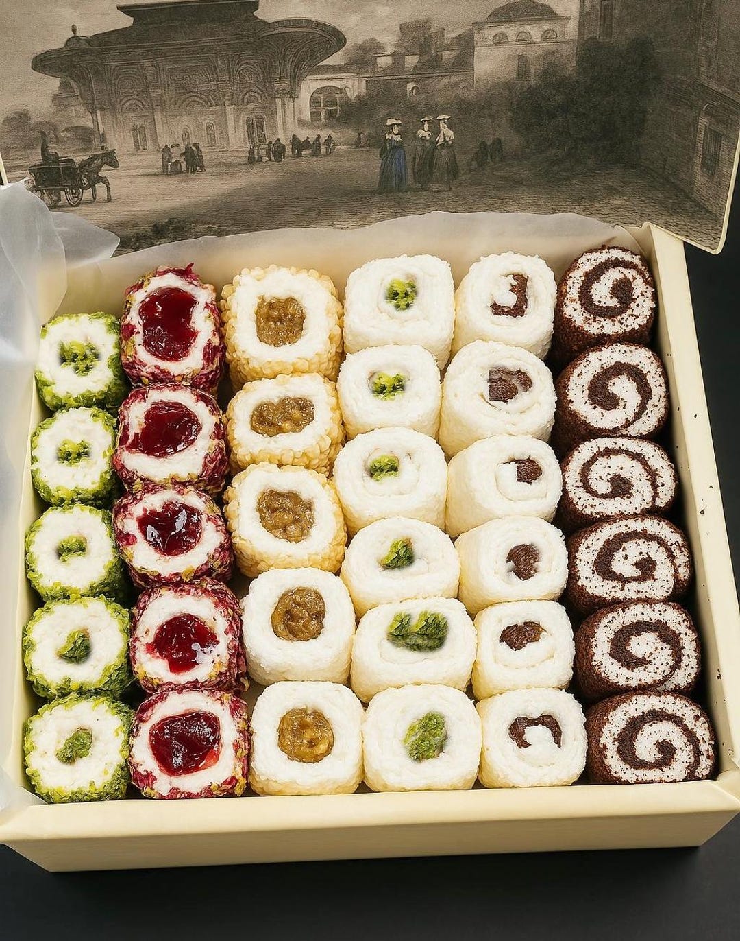 Premium Mixed Turkish Delight, 6 Assorted Turkish Delight, Real ...