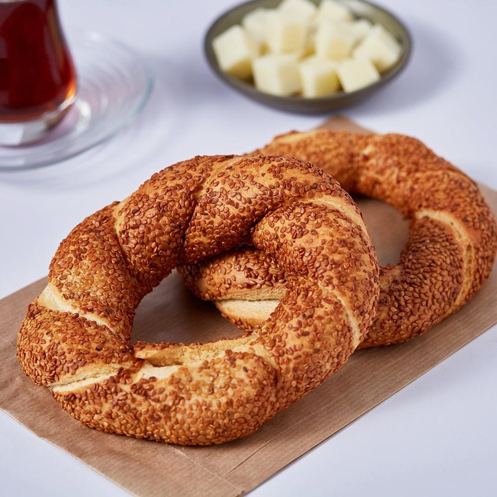Turkish Simit: Sesame Bagel Rings, Anatolian Breakfast (3 Pieces) - Etsy