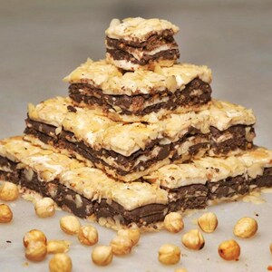 Hazelnut Chocolate Baklava Slice: Authentic Turkish Delight - Etsy