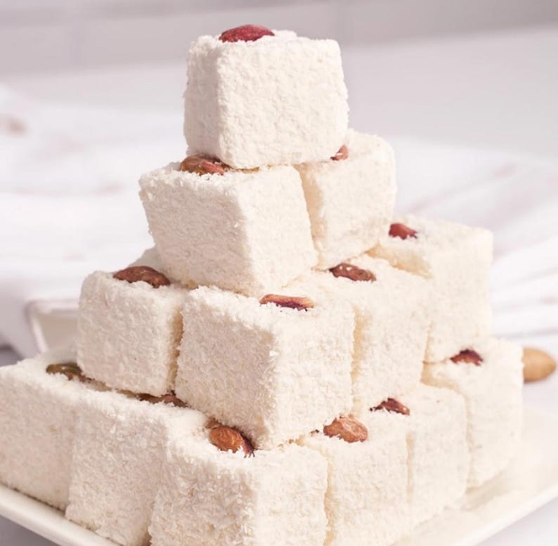 Pistachio Coconut Turkish Delight: Vegan Sultan Candy - Etsy