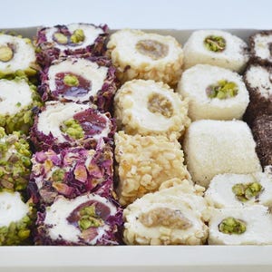 Premium Mixed Turkish Delight, 6 Assorted Turkish Delight, Real ...