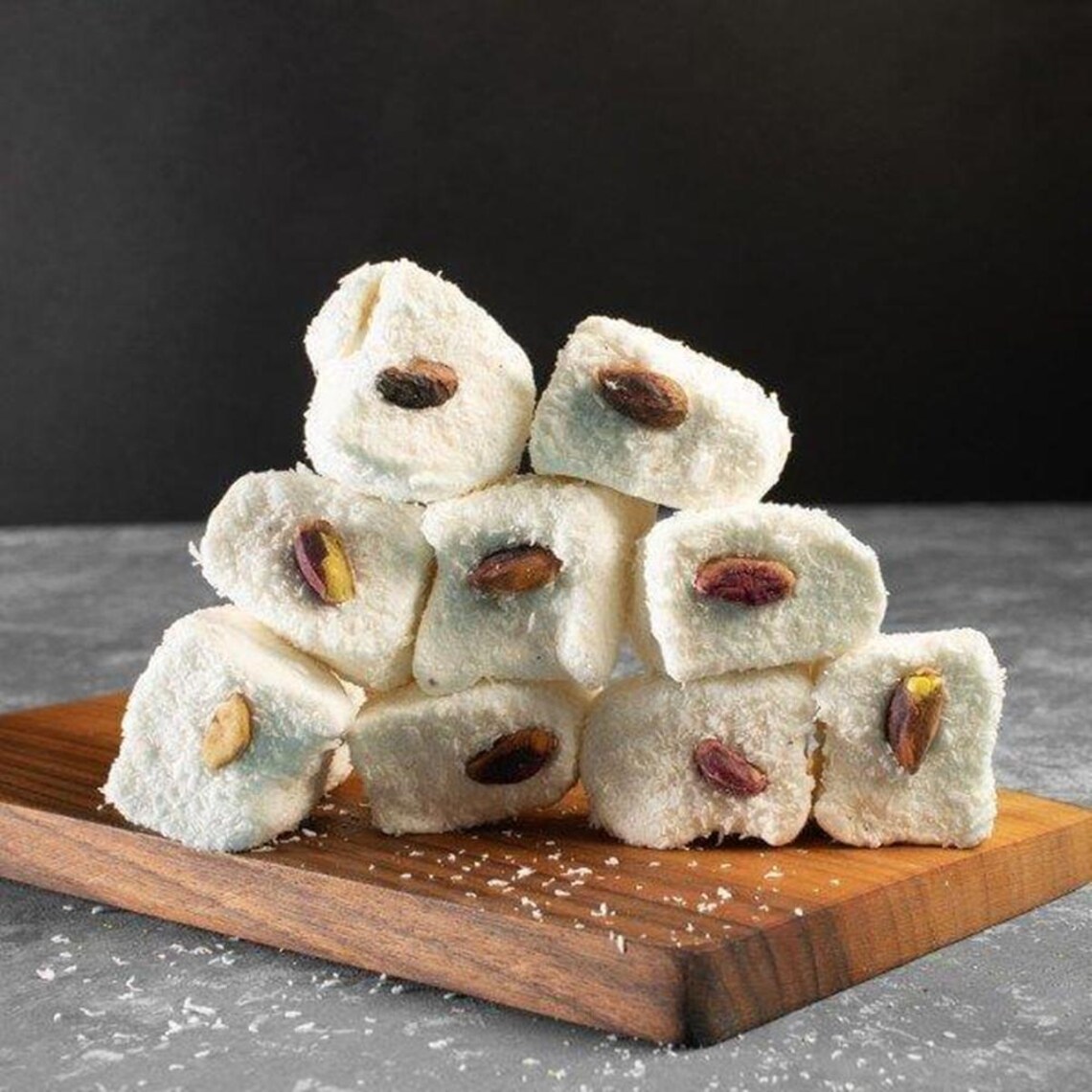 Pistachio Coconut Turkish Delight: Vegan Sultan Candy - Etsy