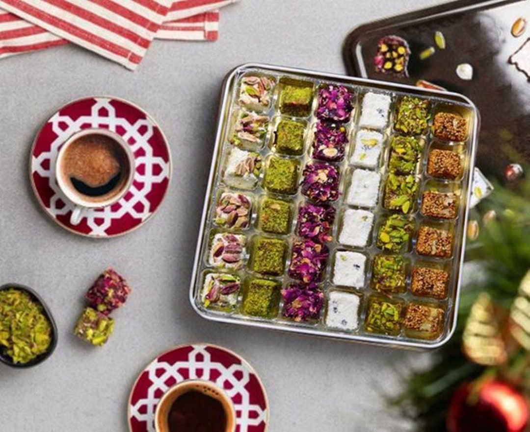 Assorted Turkish Delight, Mixed Turkish Delight, Vegan Dessert ...