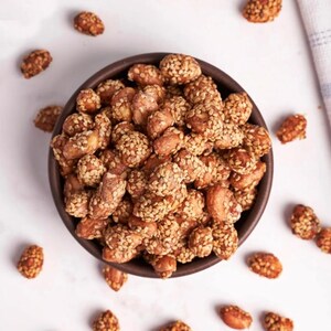 Honey Sesame Roasted Peanuts: Sweet & Salty Handcrafted Snack - Etsy