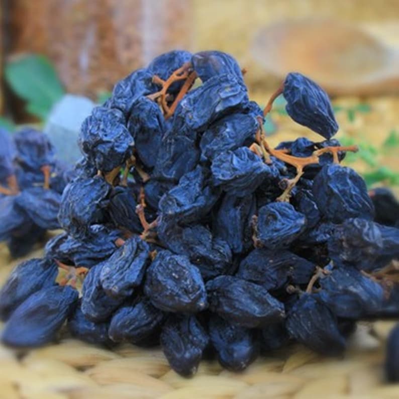 Organic Black Raisins Cluster: Sun Dried Anatolian Grapes - Etsy