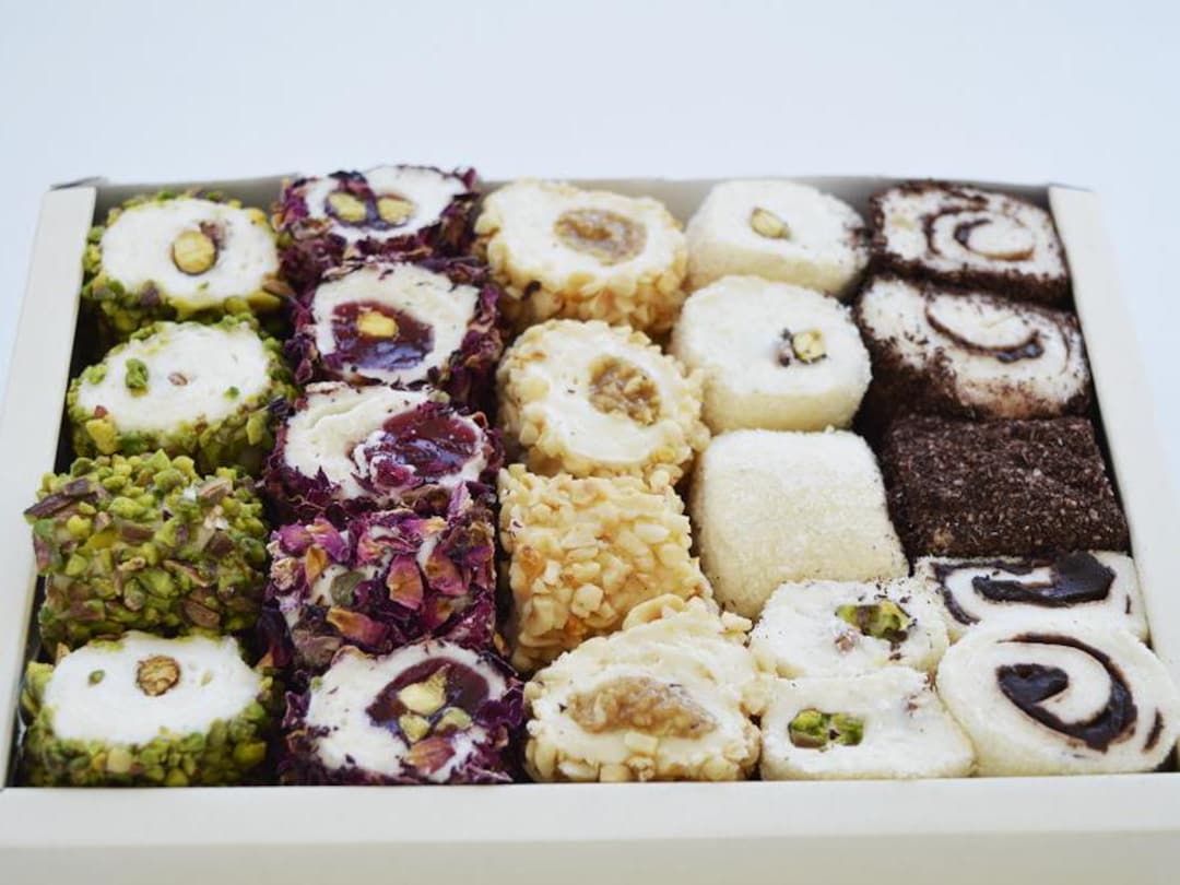 Premium Mixed Turkish Delight, 6 Assorted Turkish Delight, Real ...