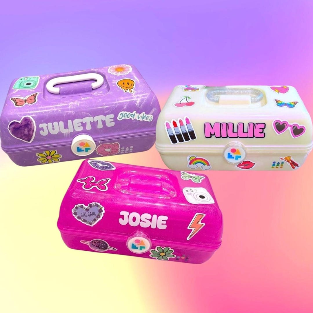 Girls Caboodle Make up Storage, Jewelry Storage, Girls Birthday Gift ...