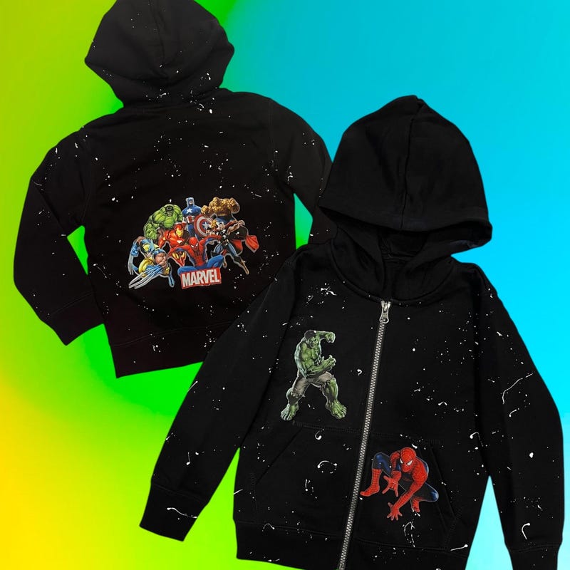 Spiderman Full Zip Hoodie - Etsy