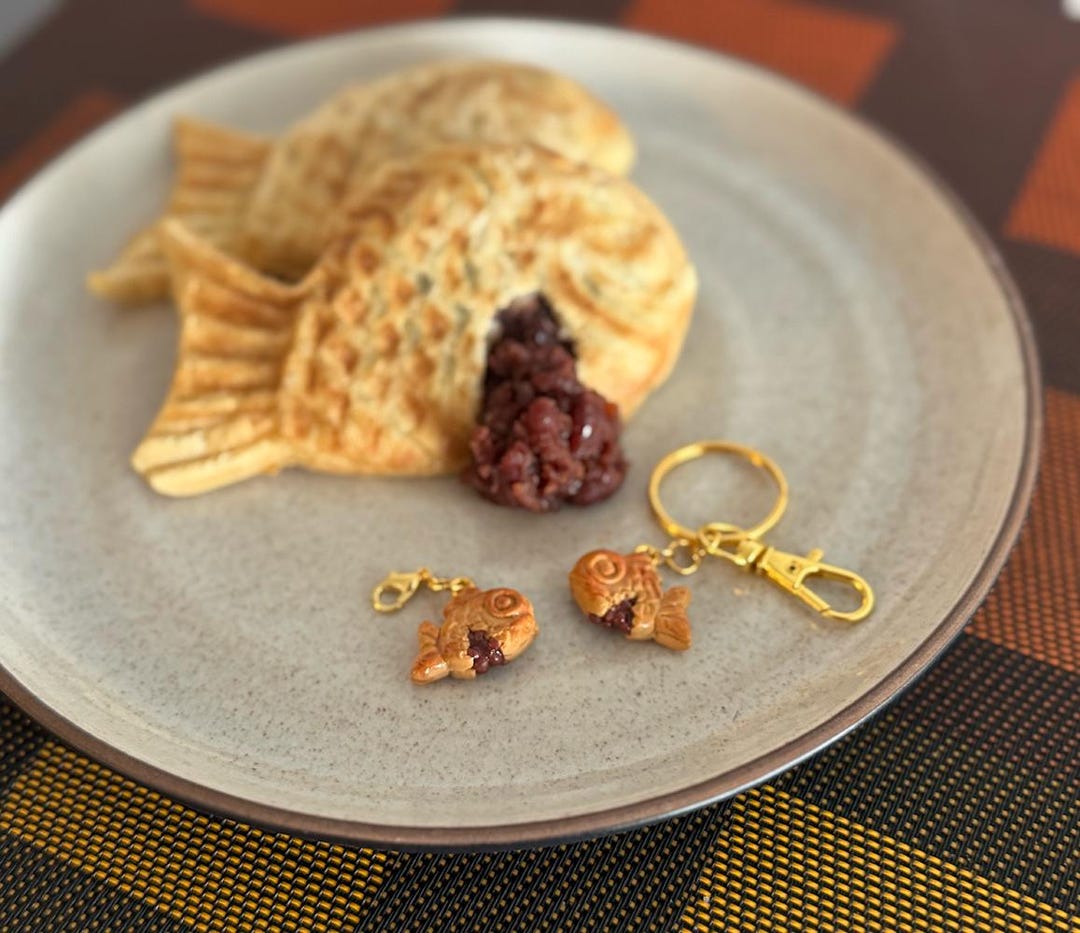 Fish-shaped Pastry Charm/keychain/magnet – Handmade Polymer Clay ...