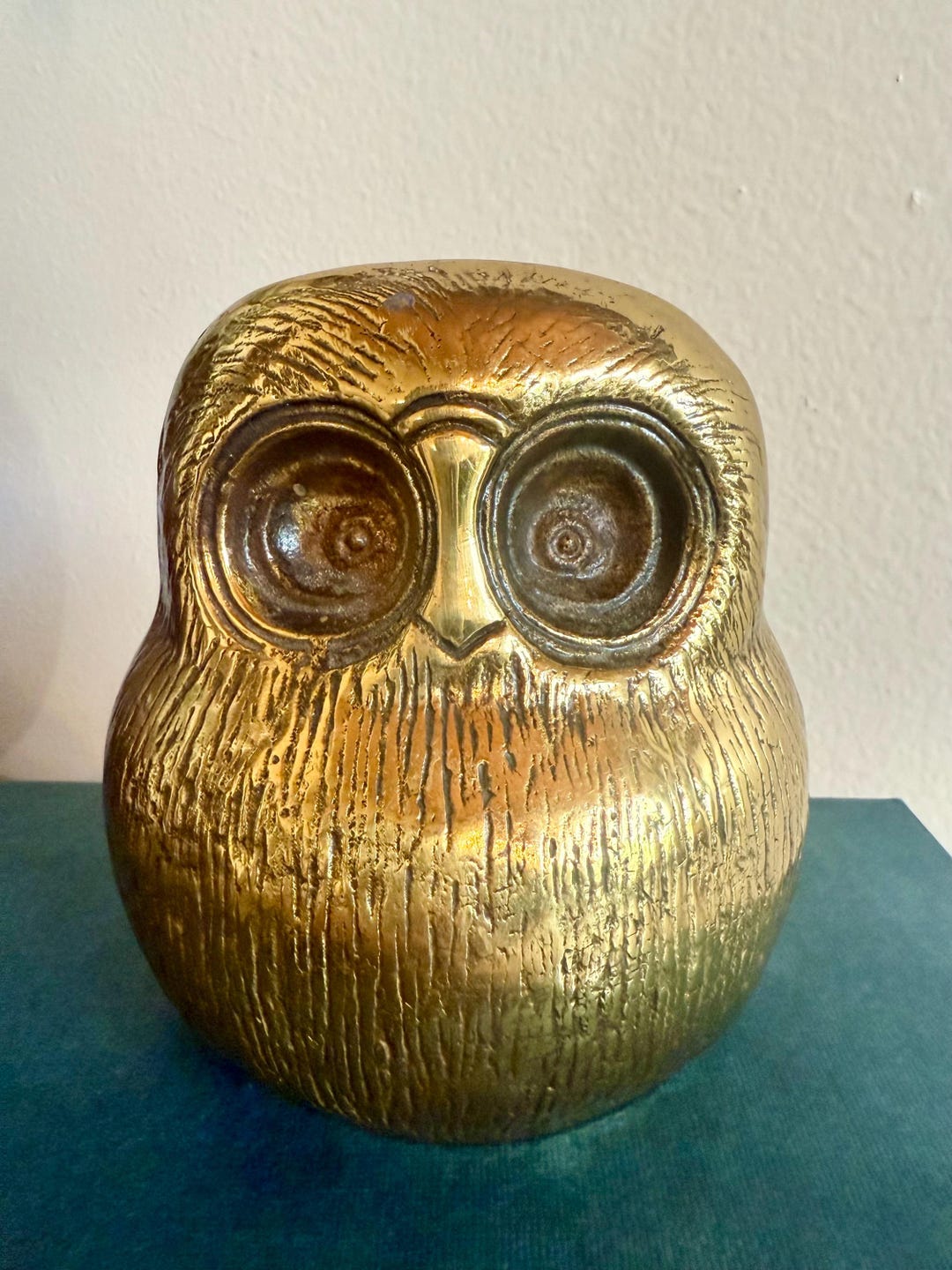 Vintage Brass Bitossi Style MCM Owl - Etsy