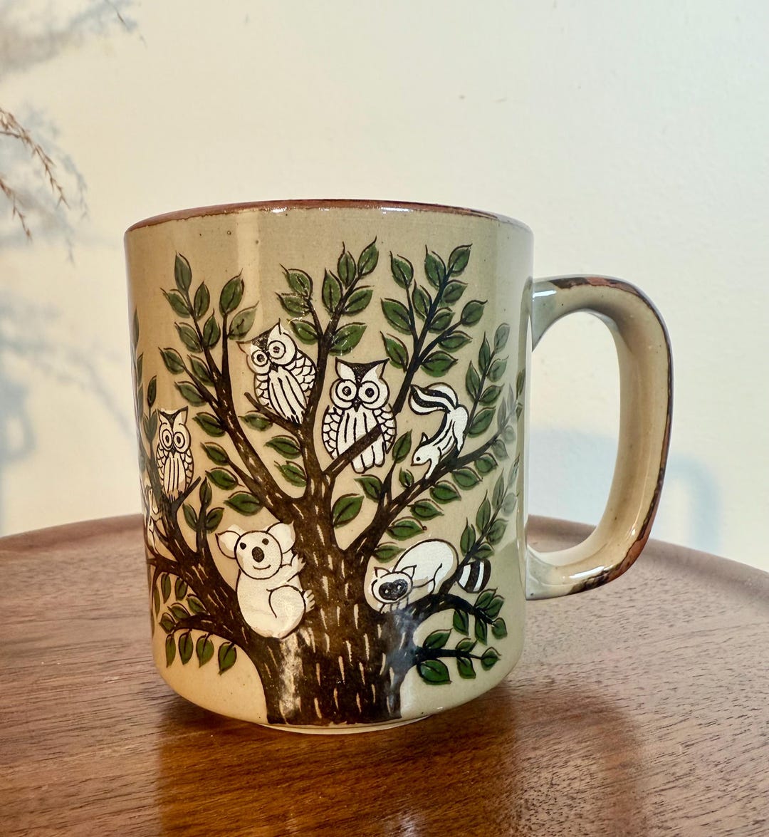 Vintage Otagiri Mug Owls in Tree - Etsy