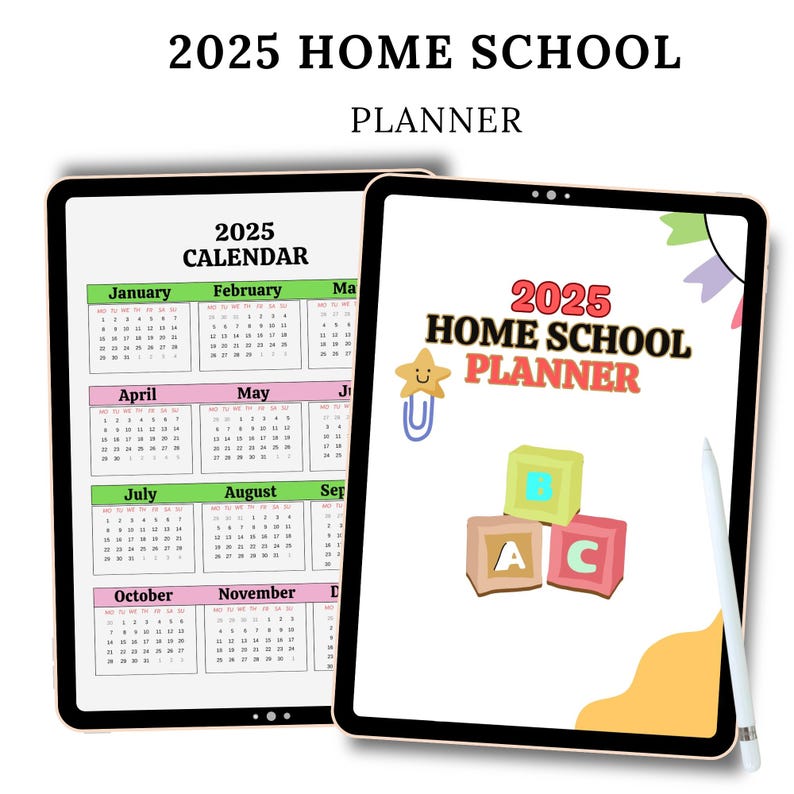 2025 Home School Planner | Printable and Digital Homeschool Organizer ...