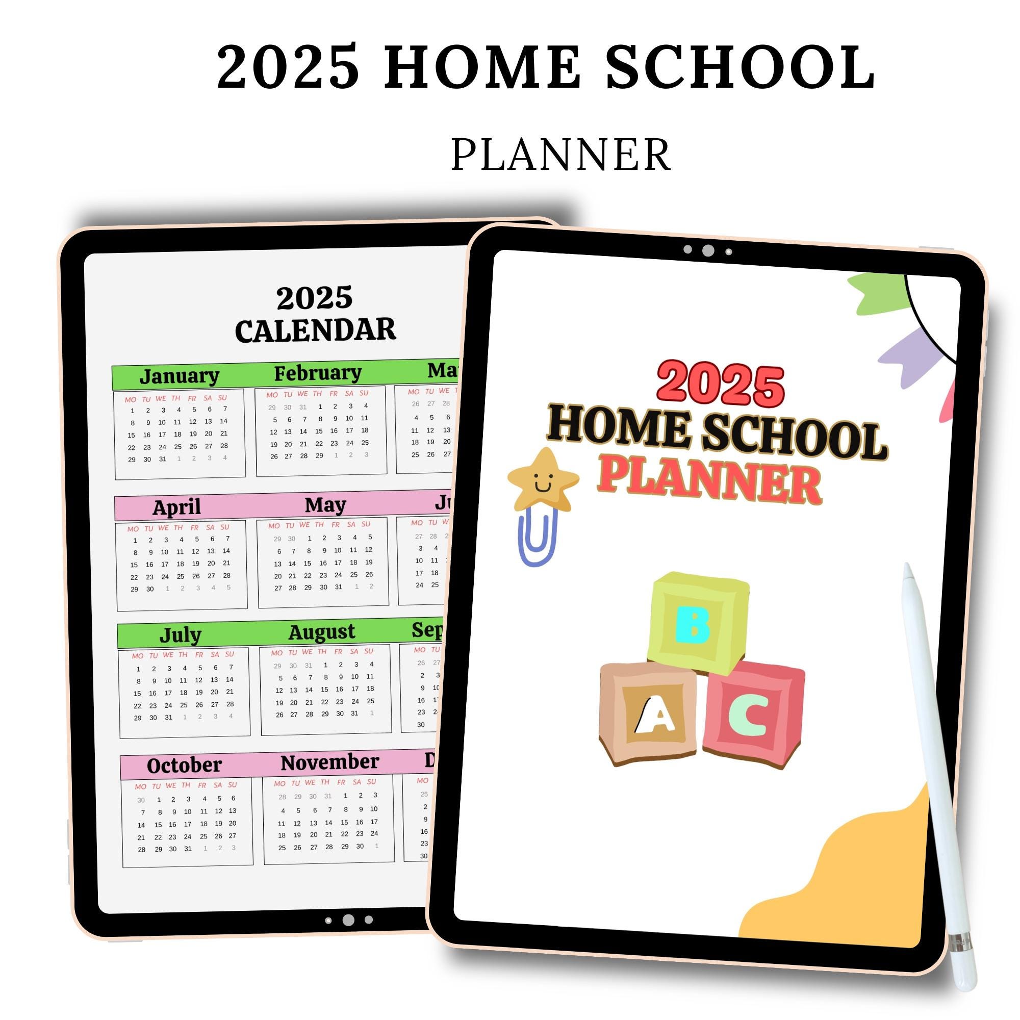 2025 Home School Planner | Printable and Digital Homeschool Organizer ...