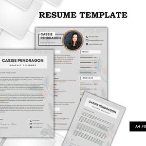 2025 Modern Resume Template | Professional CV Design | Editable & Downloadable | Cover Letter ...