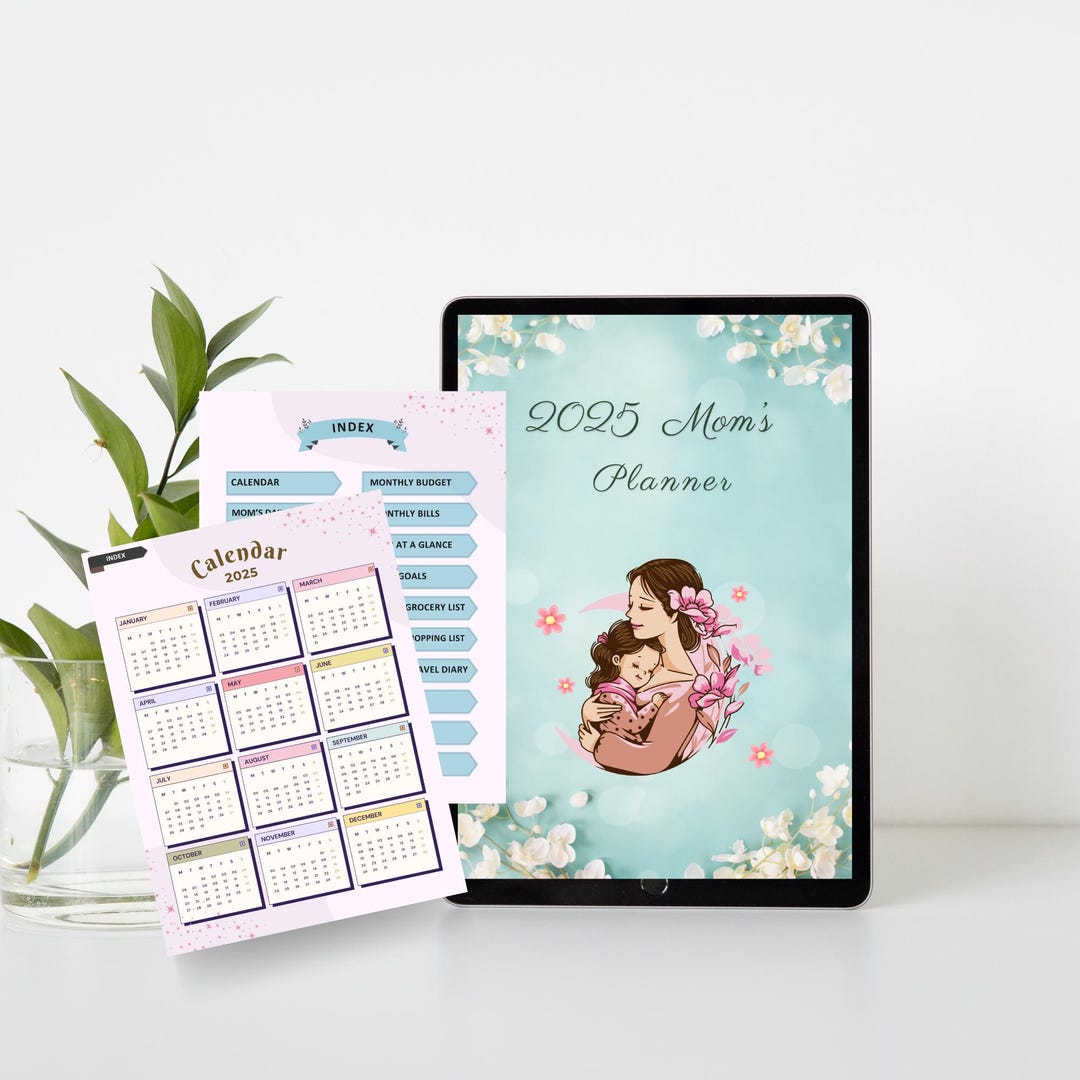 2025 Mom’s Planner Digital | Monthly & Weekly Organizer | Printable ...