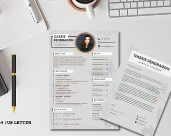 2025 Modern Resume Template | Professional CV Design | Editable ...