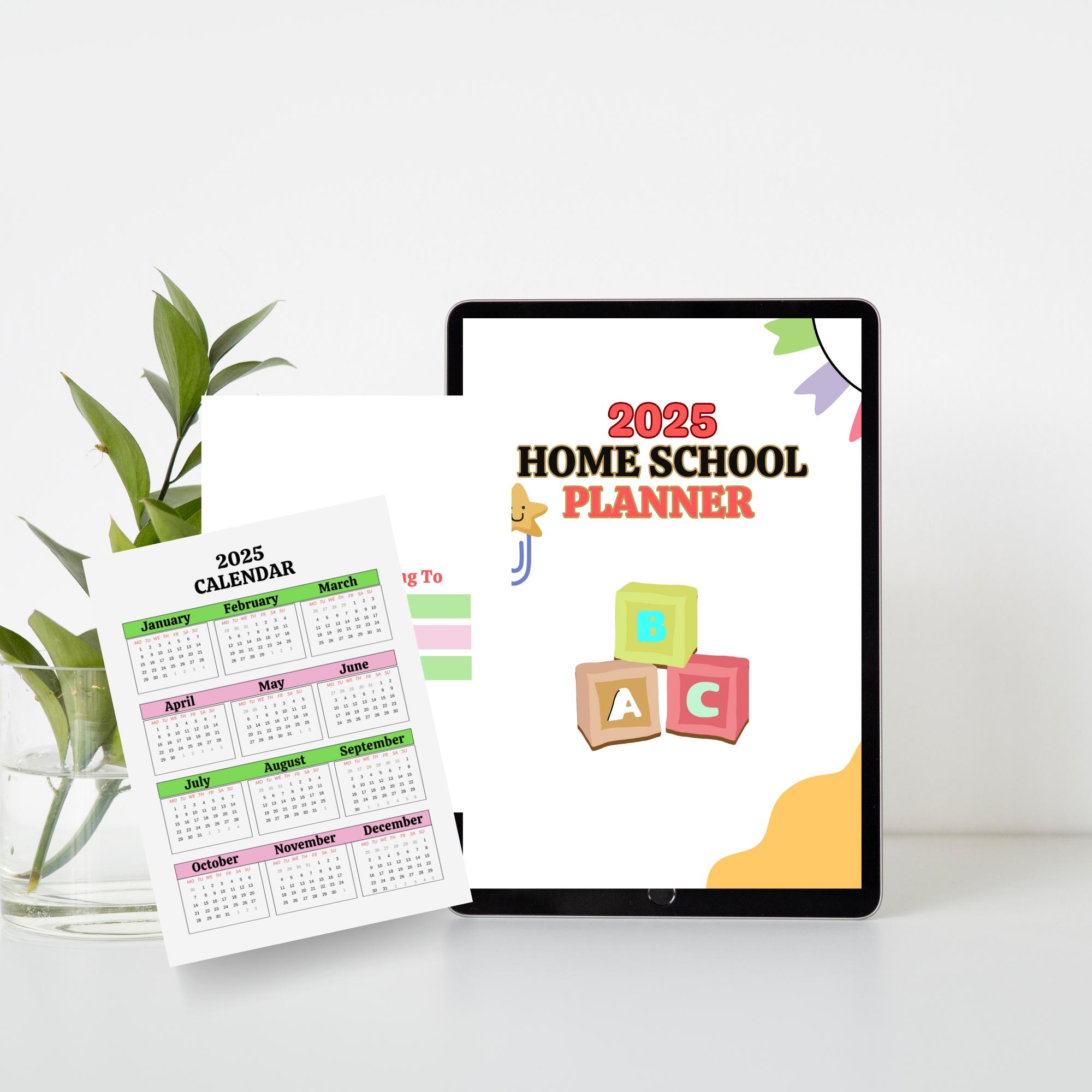 2025 Home School Planner | Printable and Digital Homeschool Organizer ...