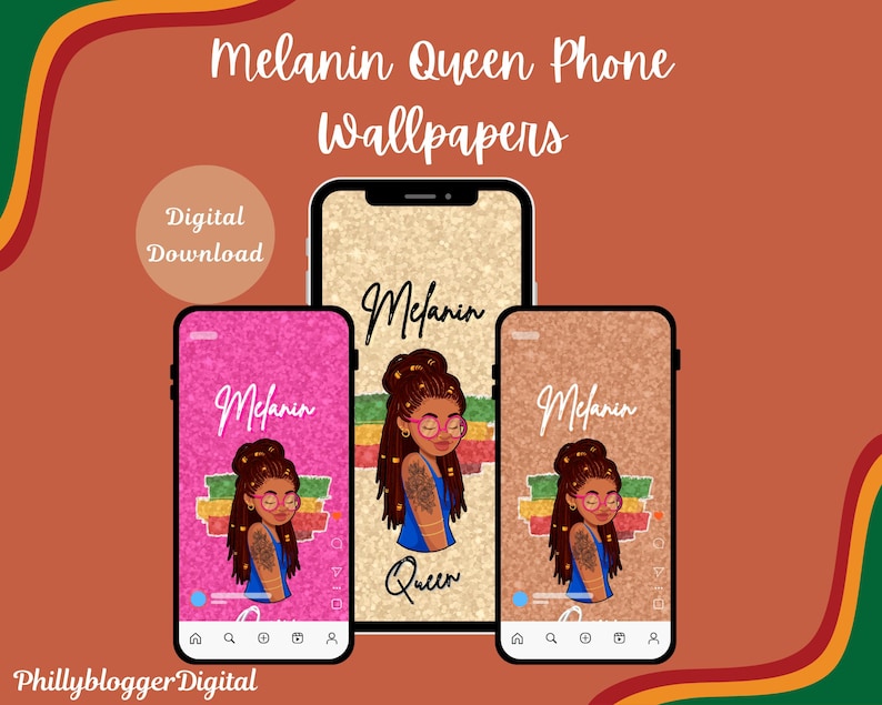 Melanin Queen PNG | Phone Wallpaper | Black History PNG | iPhone ...