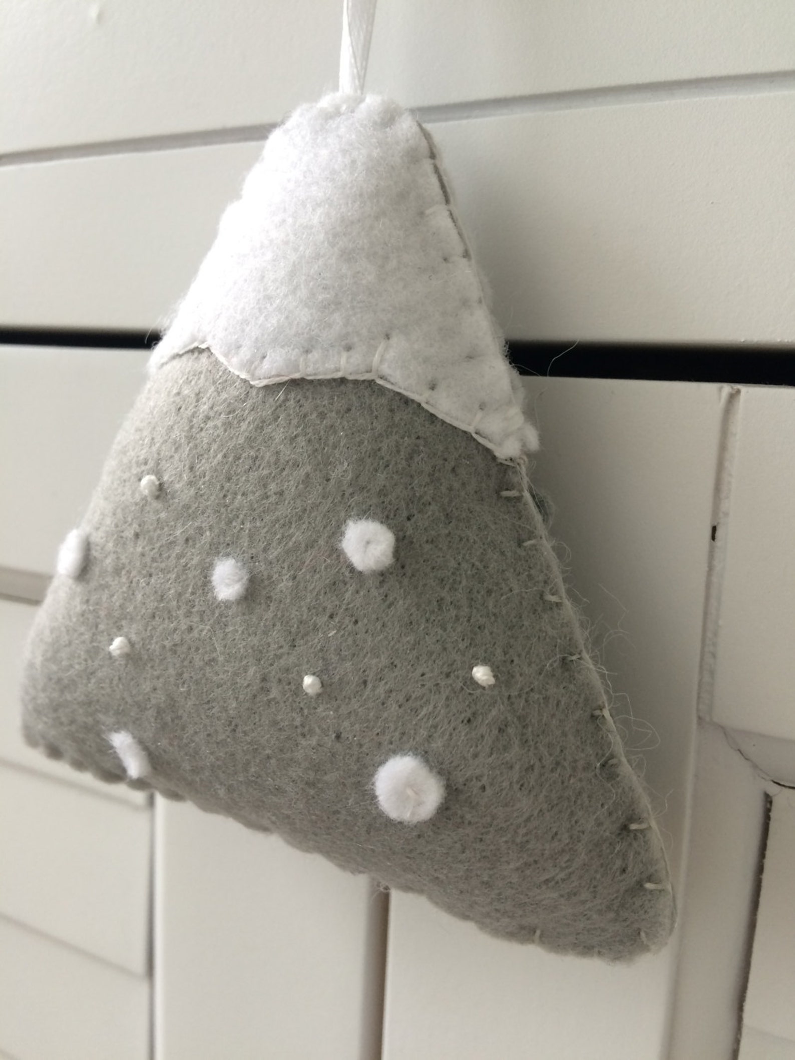 Snow Capped Felt Mountain Ornament Gift Topper - Etsy