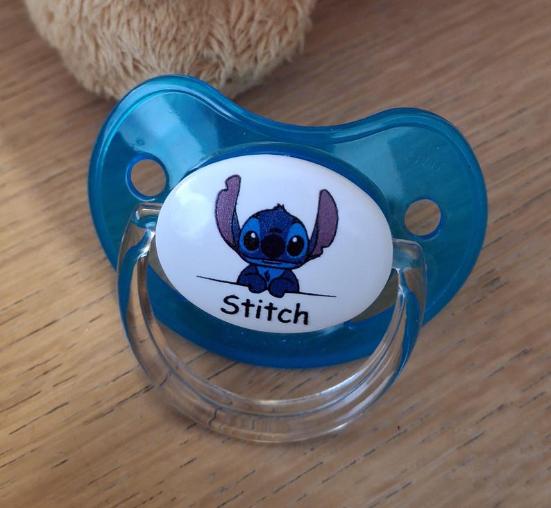 Personalized Stitch Baby Pacifier With First Name STC - Etsy