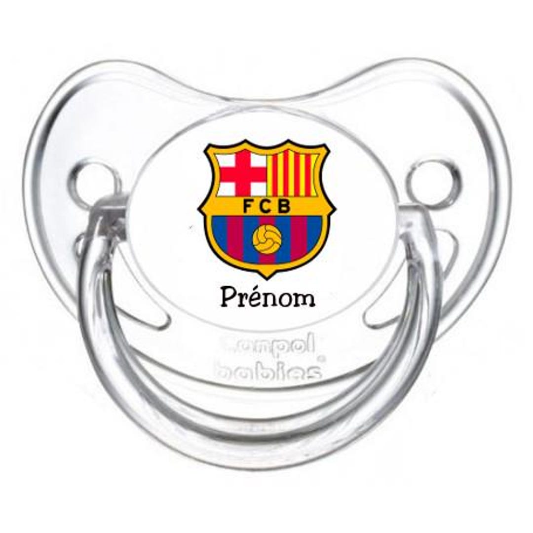 Personalized Barça Baby Pacifier With First Name W356 - Etsy