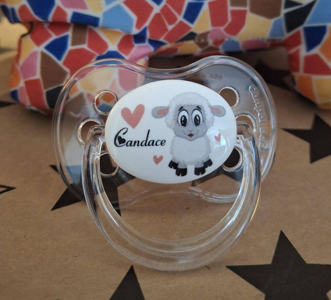 Personalized Baby Sheep Pacifier With First Name CE010 - Etsy