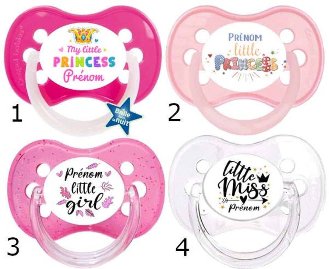 Little Baby Pacifiers Personalized With First Name PAN093 - Etsy
