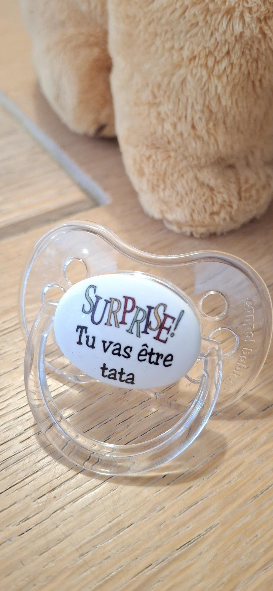 Baby Pacifier Announces Pregnancy Aunt B1247 - Etsy