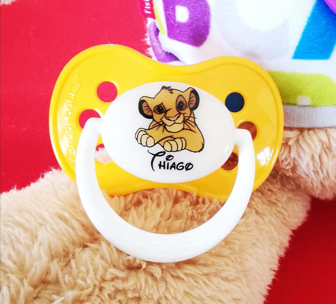 Personalized Lion King Baby Pacifier With First Name E18 - Etsy