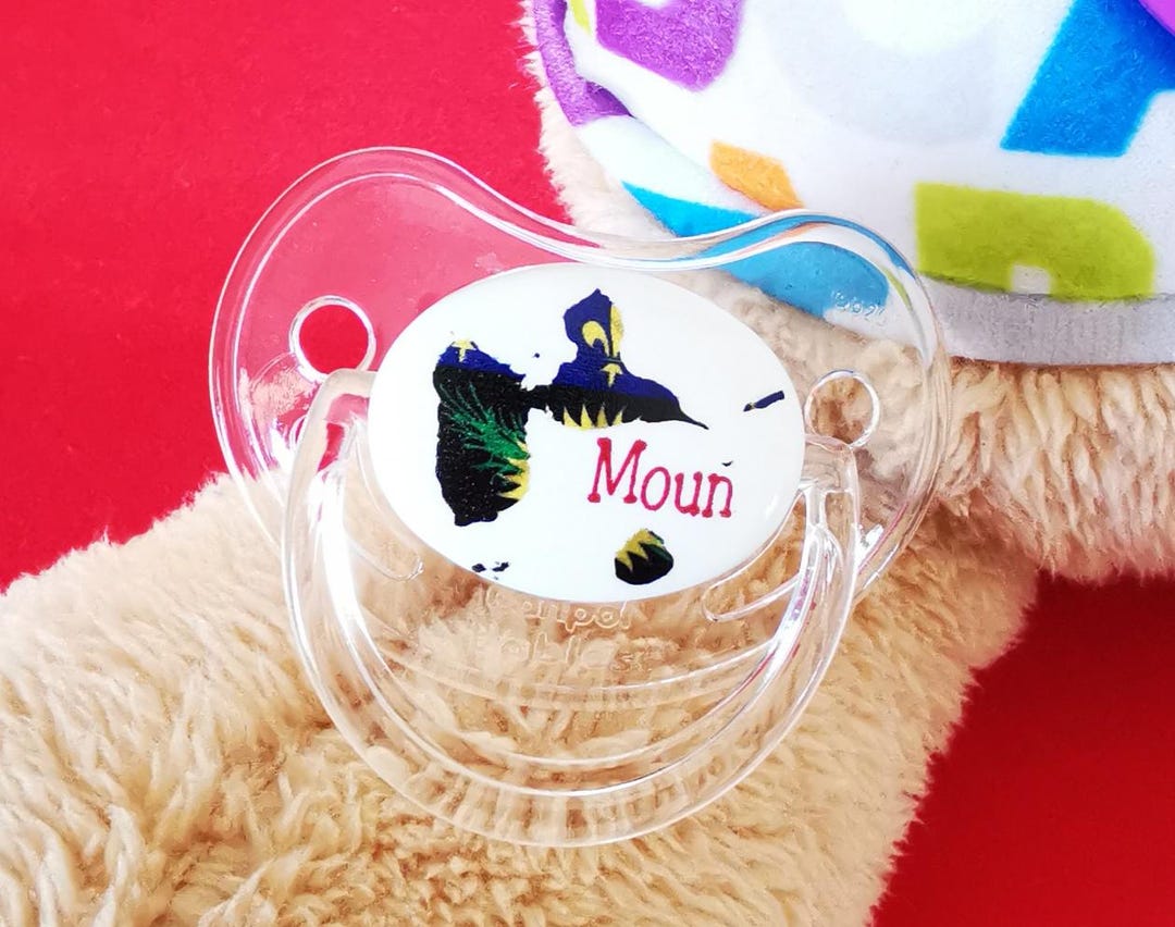 Personalized Guadeloupe Baby Pacifier With First Name MA017 - Etsy