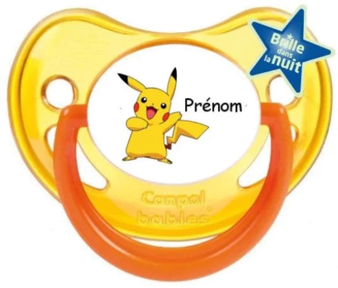 Personalized Pikachu Baby Pacifier With First Name MB08 - Etsy