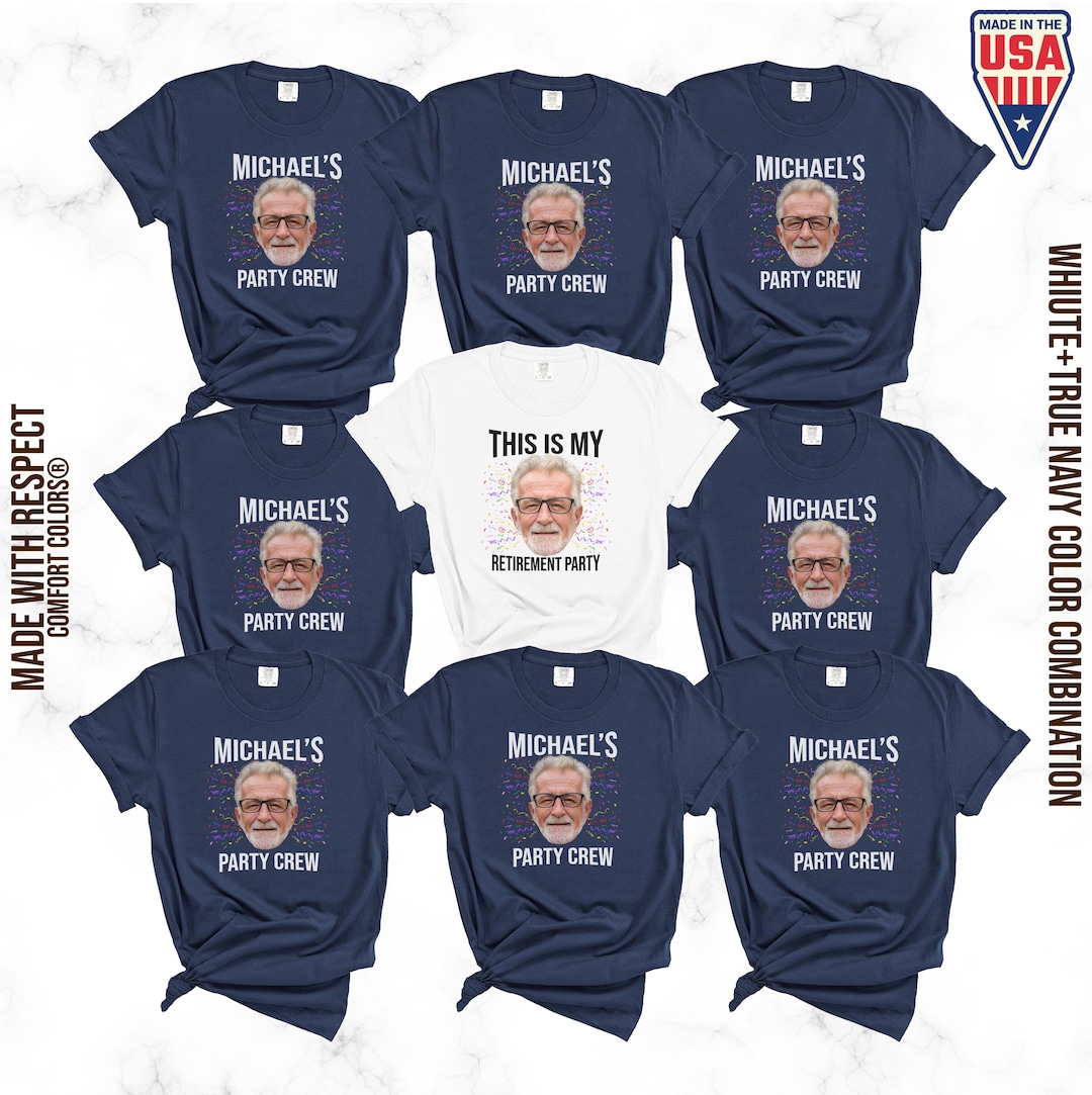 Personalized Retirement Crew T-shirt, Custom Photo I'm Retired Crew ...