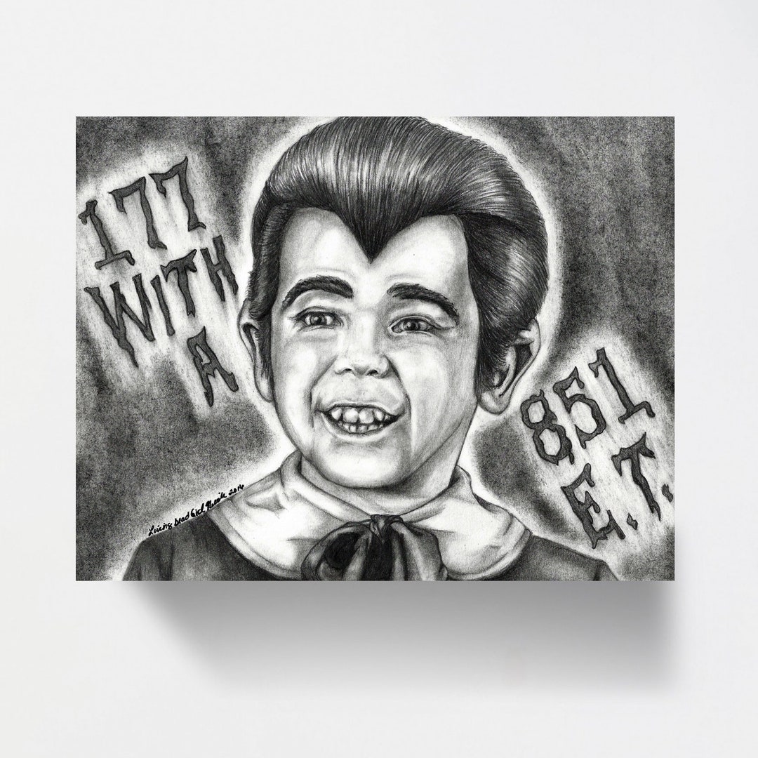 Portrait Drawing Art Print: Vroom Vroom - Etsy