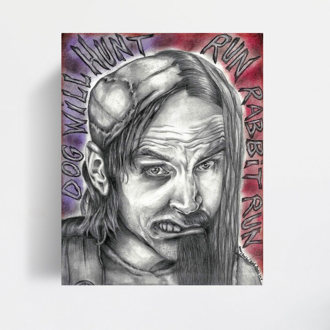 Portrait Drawing Art Print | Chop Driftwood - Etsy