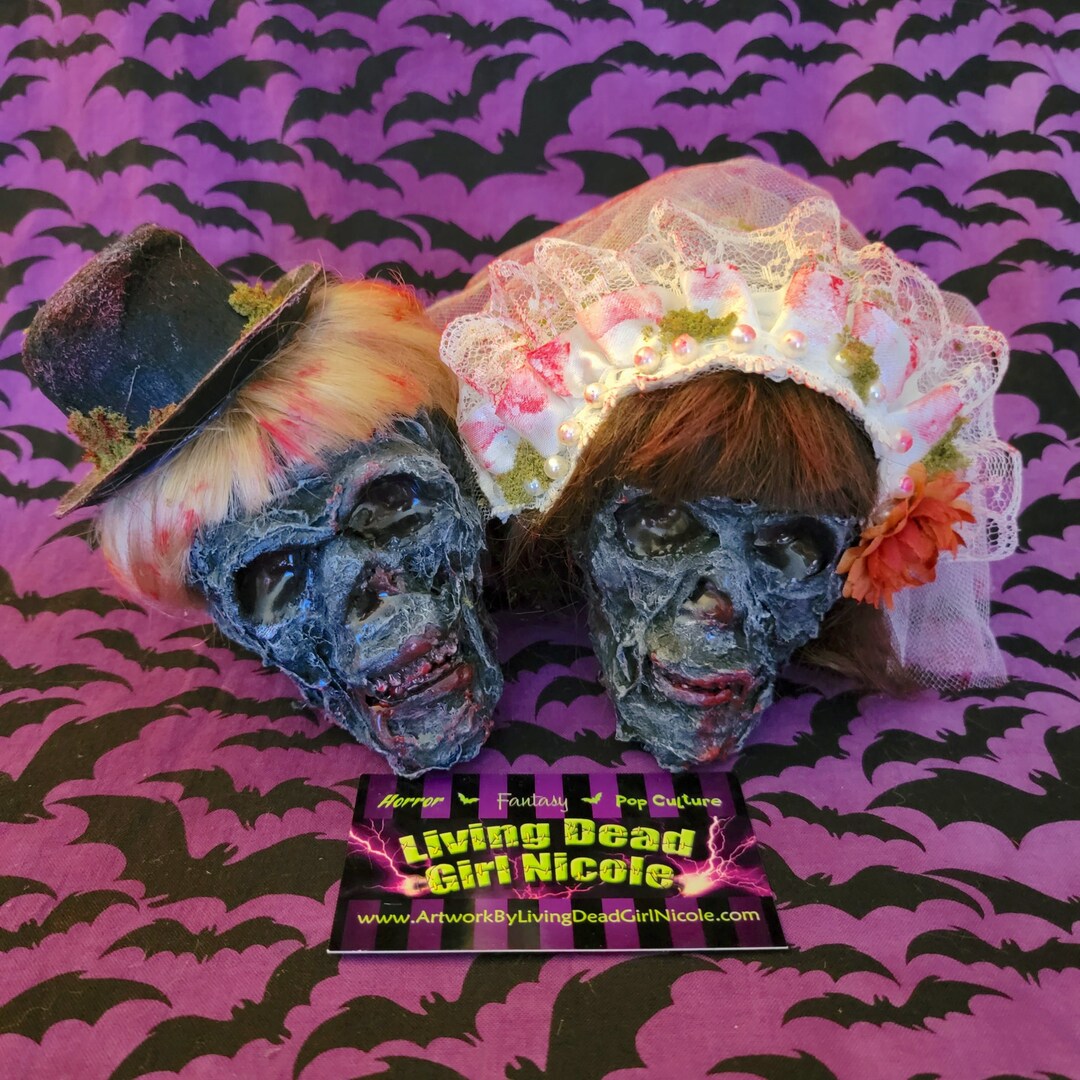 CUSTOM Made to Order Zombie Bride and Groom Decor | Undead Decayed ...