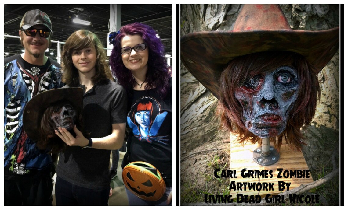 CUSTOM Made to Order Life Size Zombie Head Decor Undead - Etsy