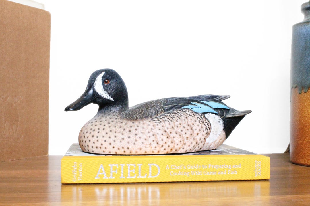 Vintage Blue-winged Teal Duck Decoy | Signed "jules A. Bouillet" - Etsy