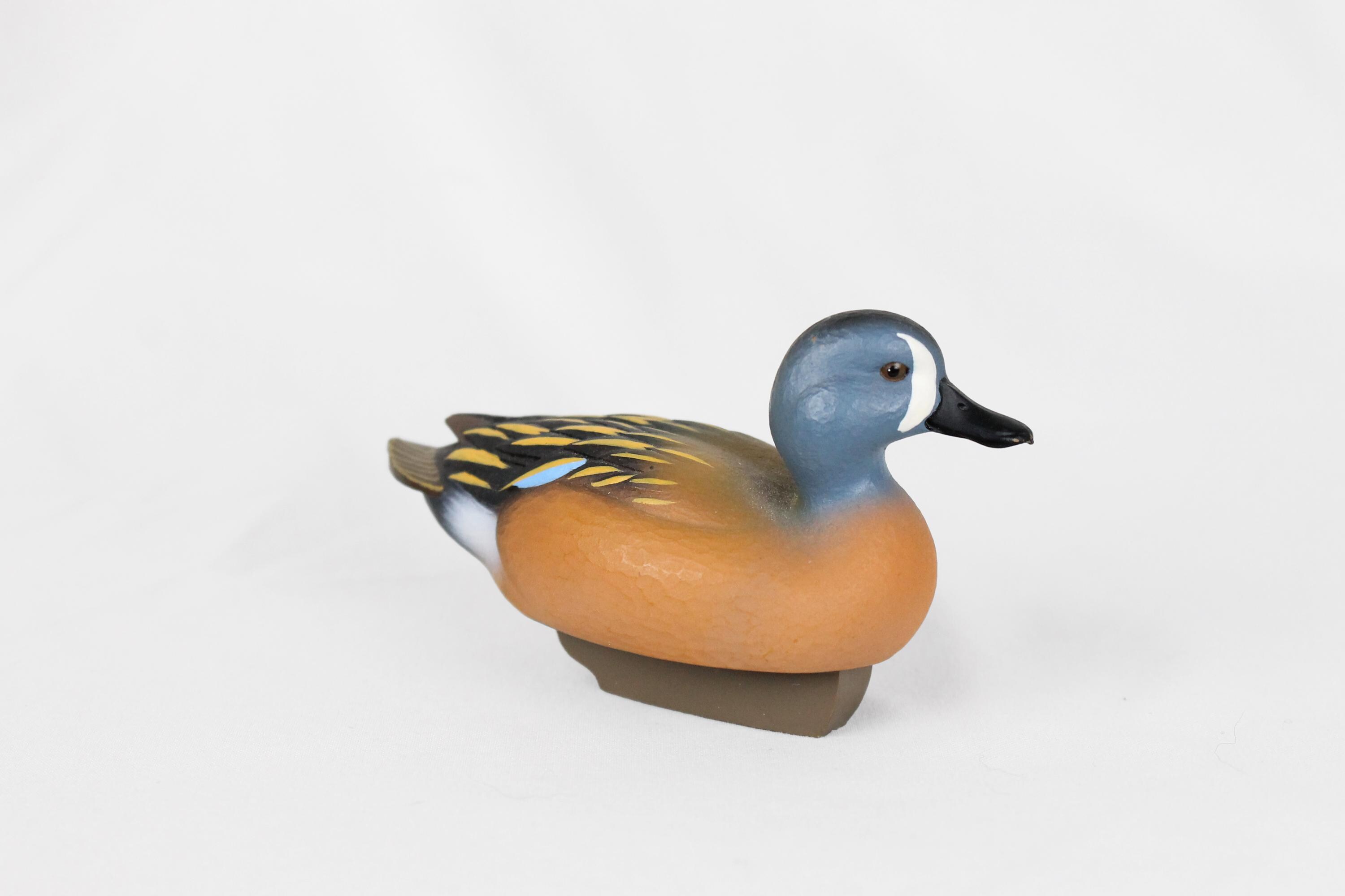 Vintage Ducks Unlimited Blue Winged Teal Miniature Decoy by Jett Brunet ...