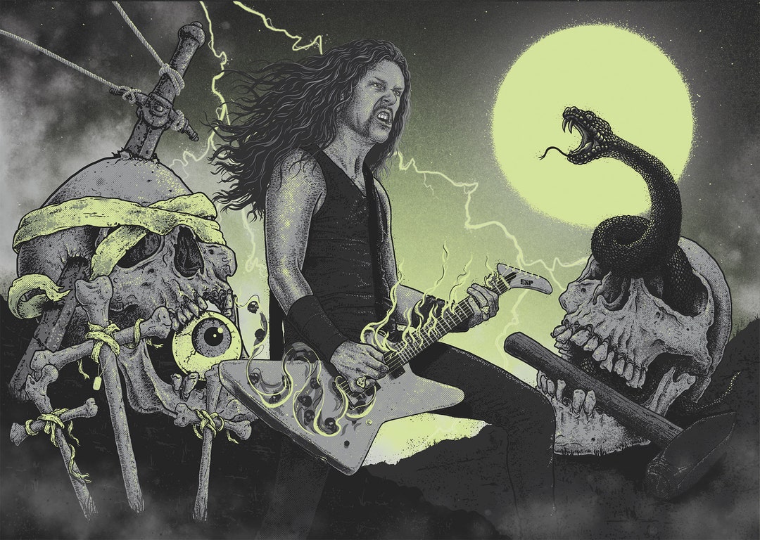 James Hetfield Print - Etsy