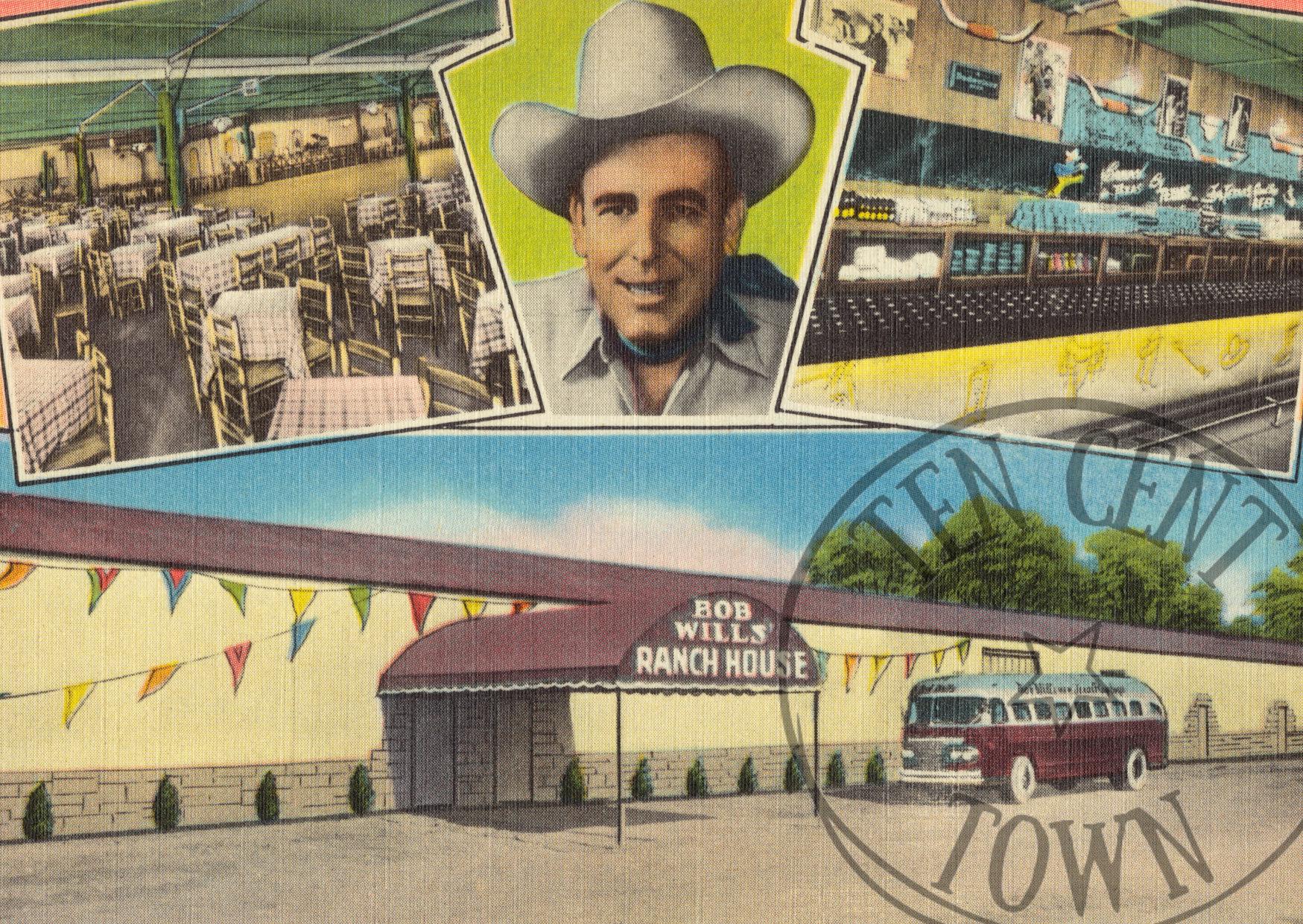 Bob Wills Ranch House | Printable Vintage Postcard Digital Download ...